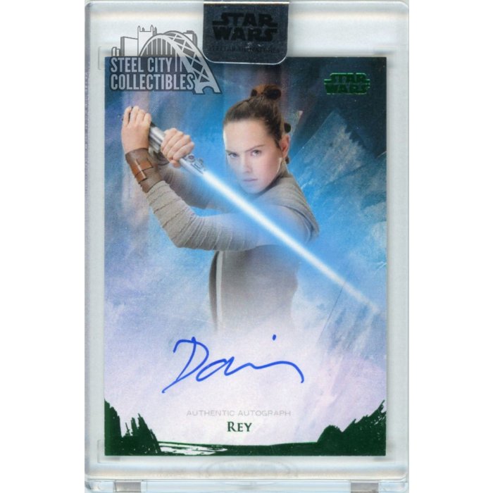 Daisy Ridley Rey 2018 Topps Star Wars Stellar Signatures Autograph ...