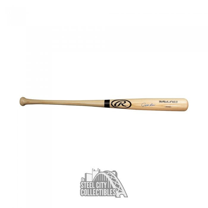 Jim Rice Autographed Rawlings Baseball Bat - Leaf COA | Steel City ...