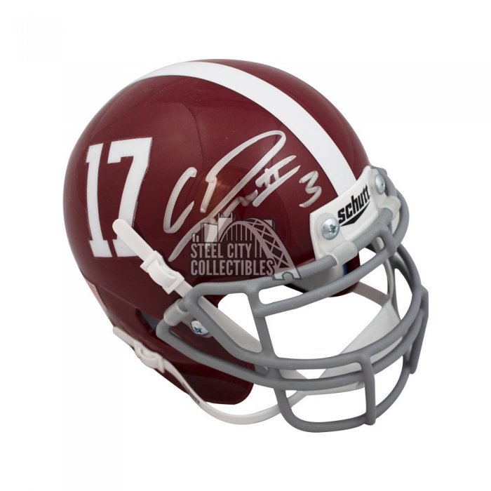 Calvin Ridley Autographed Alabama Crimson Tide Mini Football Helmet ...