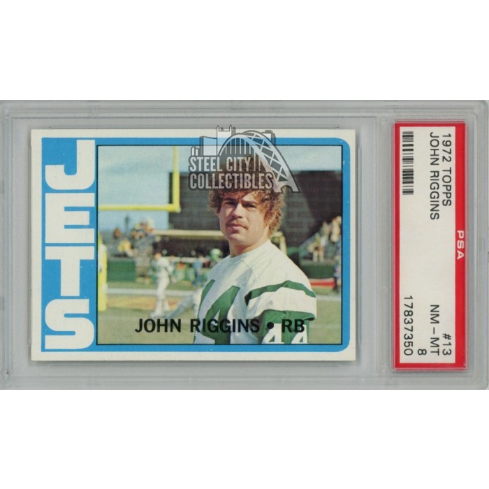 John Riggins 1972 Topps Football Card #13 PSA 8 NM-MT (350) | Steel ...