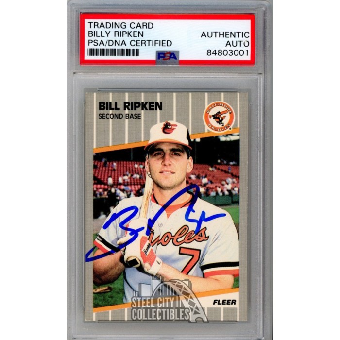 Bill Ripken 1989 Fleer Autograph Black Box Card #616 PSA/DNA | Steel ...
