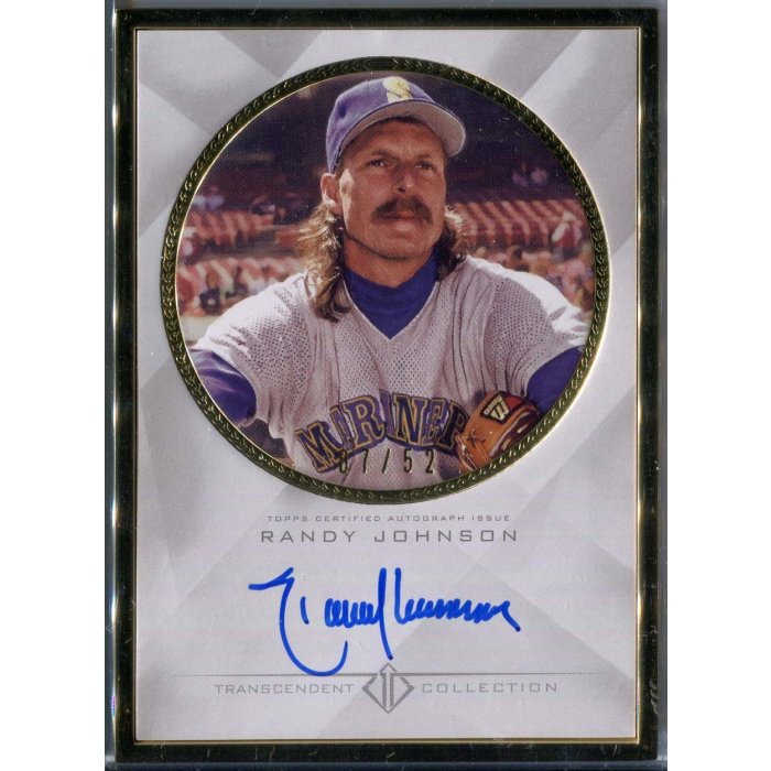 Randy Johnson 2016 Topps Transcendent Base Framed Autograph Auto Card 7 ...