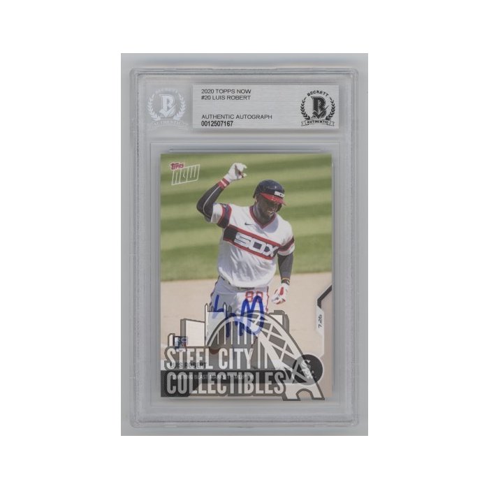 Luis Robert 2020 Topps Now Autographed Rookie Card #20 - BAS | Steel ...