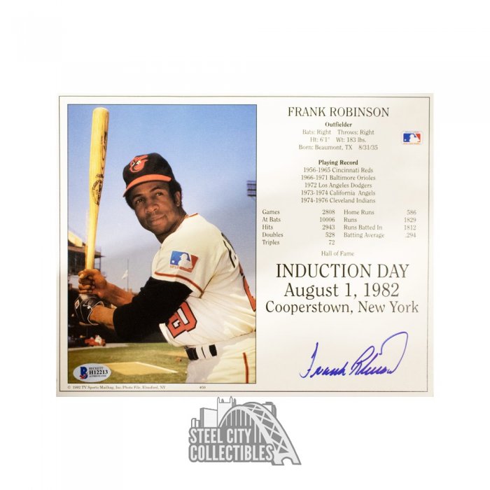 Frank Robinson Autographed Baltimore Orioles 8x10 Photo - BAS COA ...
