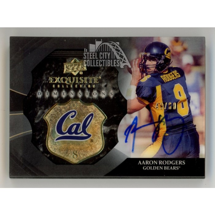 Aaron Rodgers 2012 Upper Deck Exquisite Dimensions Autograph Card #EB ...