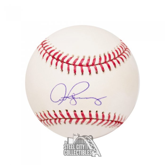 Alex Rodriguez Autographed Official Major League Baseball - Leaf COA ...