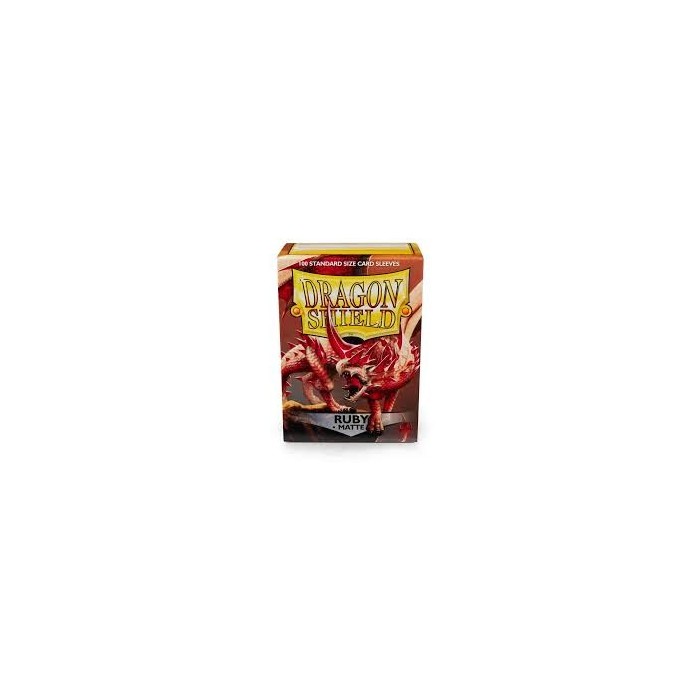Dragon Shield Matte Ruby Sleeves 100ct Box | Steel City Collectibles