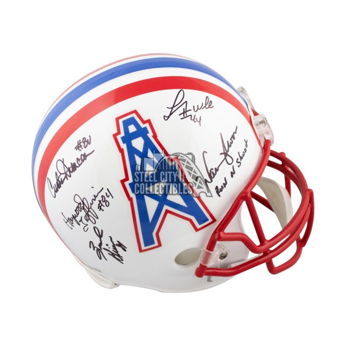 Run N Shoot Autographed Houston Oilers Full-Size Football Helmet - BAS ...