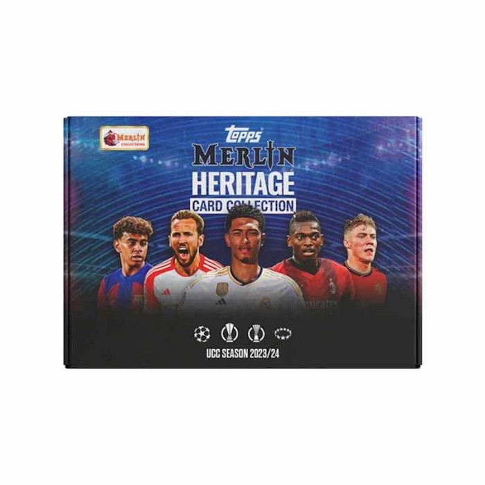 2023-24 Topps UEFA Merlin Heritage Soccer Box | Steel City Collectibles