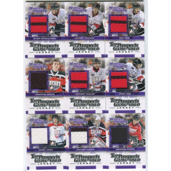 2013-14 In The Game Heroes & Prospects Top Prospects Game-Used Jersey ...