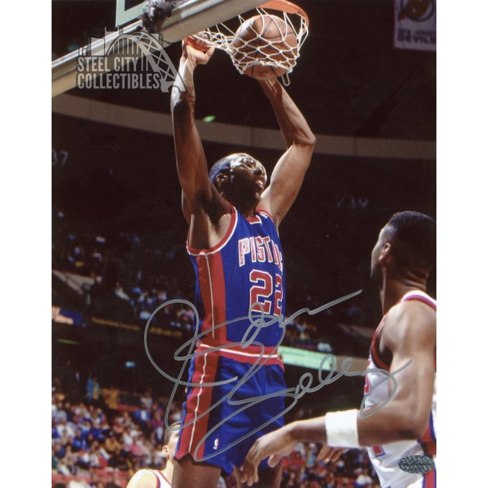 John Salley Autographed Detroit Pistons 8x10 Photo - Leaf COA | Steel ...