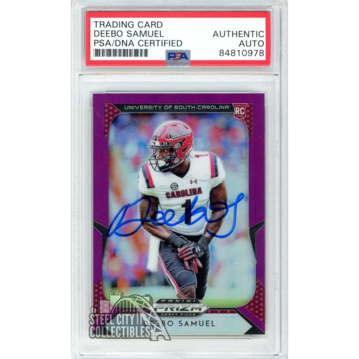 Deebo Samuel 2019 Panini Prizm Draft Purple Autograph Rookie Card #131 ...