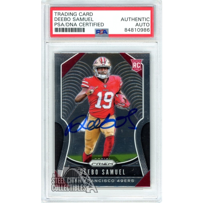 Deebo Samuel 2019 Panini Prizm Autograph Rookie Card #346 PSA/DNA ...