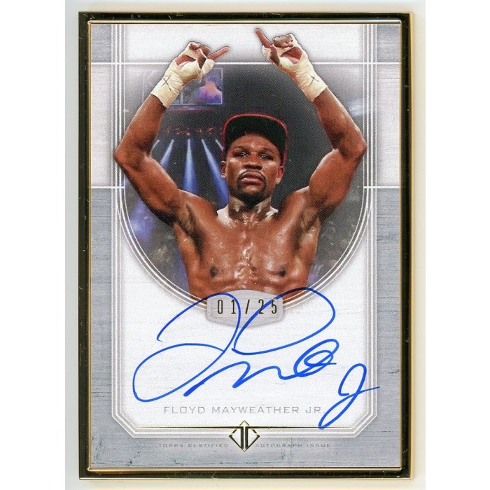 Floyd Mayweather Jr. 2017 Topps Transcendent Gold Frame Autograph Card ...