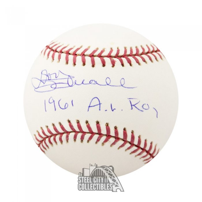 Don Schwall 1961 AL ROY Autographed Official MLB Baseball - TriStar COA ...