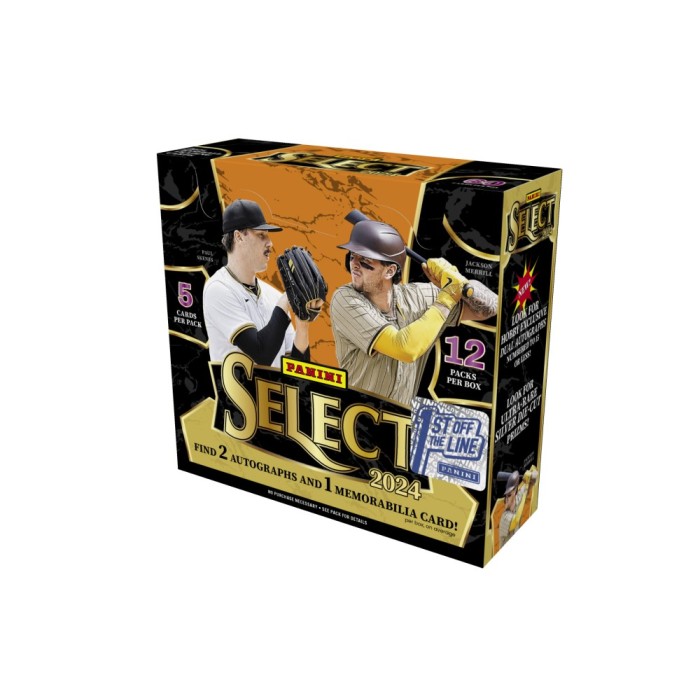 2024 Panini Select Baseball Hobby Box - 1st Off The Line (FOTL) | Steel ...