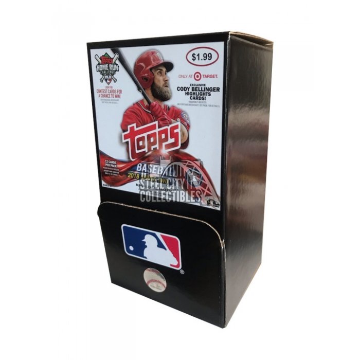 2018 Topps Series 2 Baseball 48 Pack Gravity Feed Box - Target Version ...
