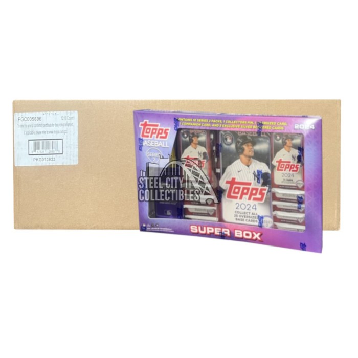 2024 Topps Series 2 Baseball Super 12-Box Case | Steel City Collectibles