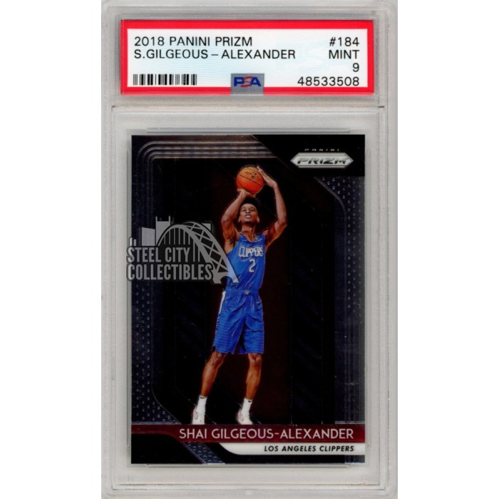 Shai Gilgeous-Alexander 2018-19 Panini Prizm Rookie Card RC #184 PSA 9 ...