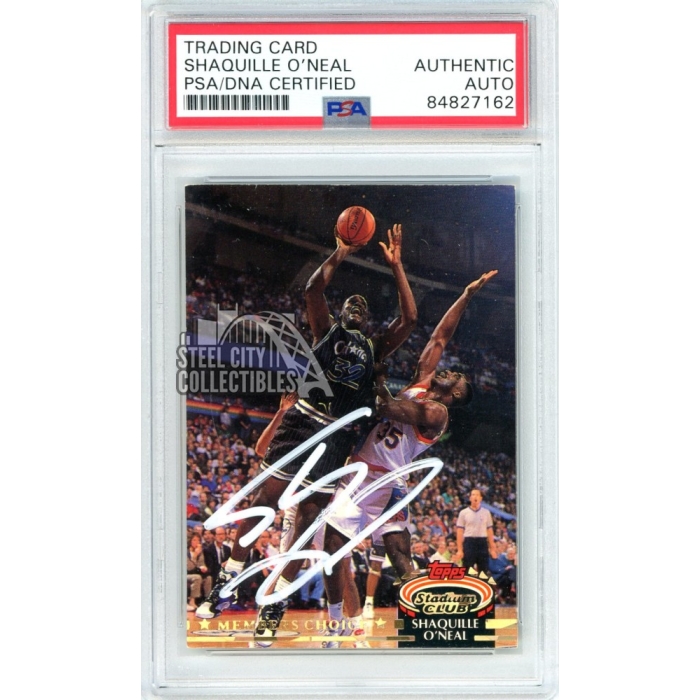 Shaquille O'Neal 1992-93 Topps Stadium Club Member's Choice Autograph ...