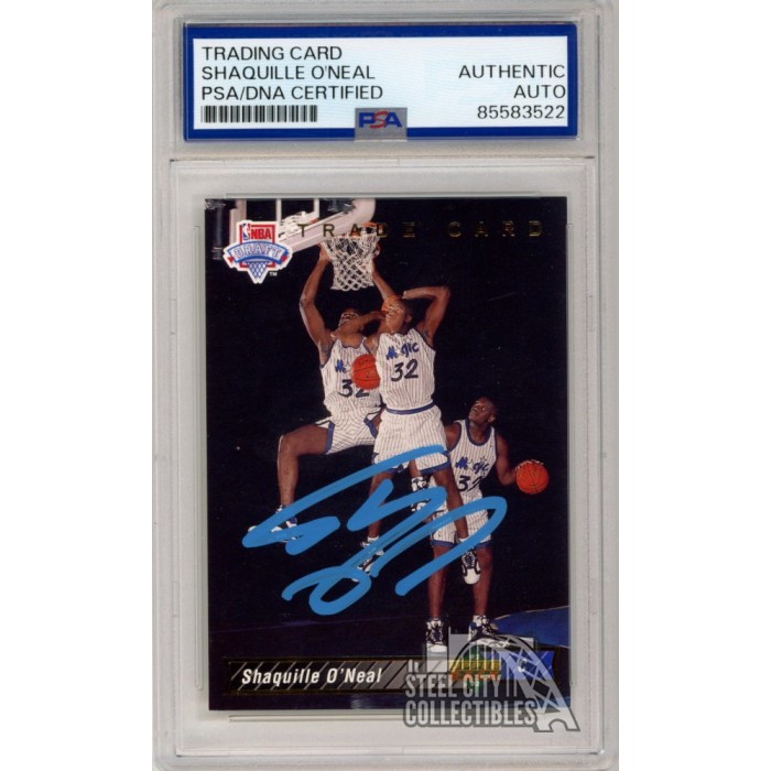 Shaquille O'Neal 1992-93 Upper Deck Autograph Rookie Card #1b PSA/DNA ...