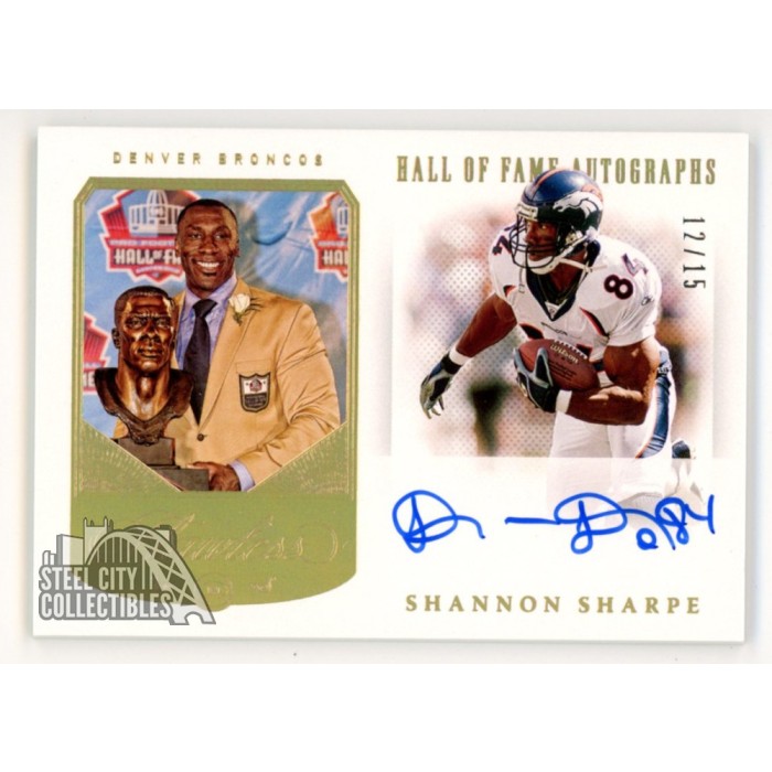 Shannon Sharpe 2021 Panini Flawless Hall Of Fame Autograph Card #HFA ...