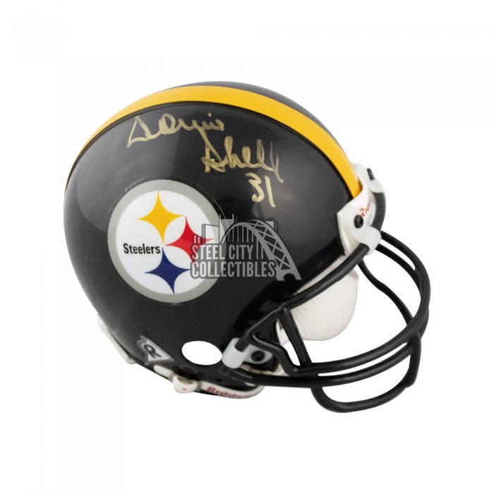 Donnie Shell Autographed Pittsburgh Steelers Mini Football Helmet - BAS ...