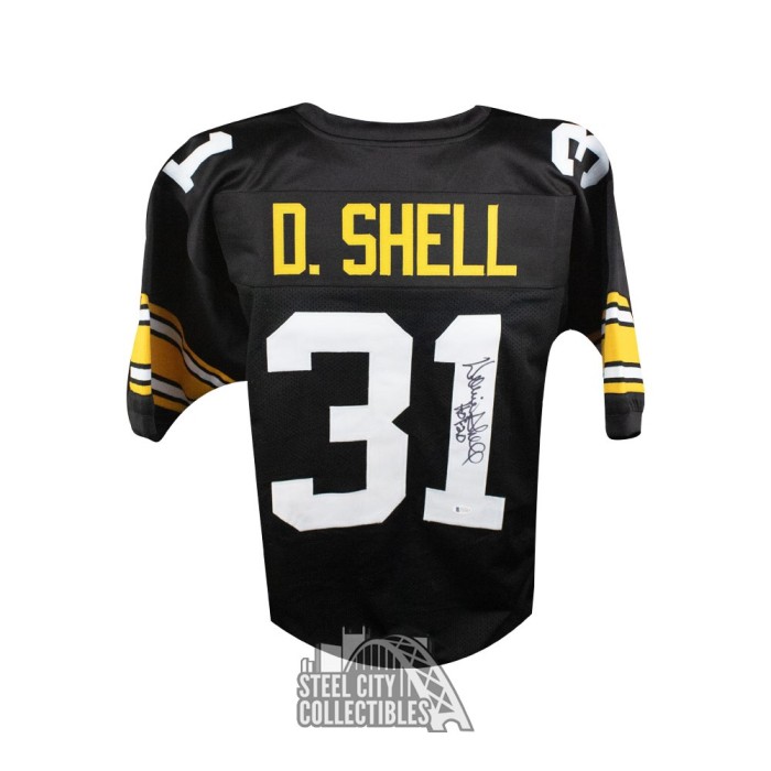 Donnie Shell HOF 20 Autographed Pittsburgh Custom Black Football Jersey ...