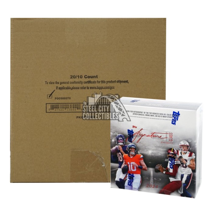 2024 Topps Signature Class Football Mega 20-Box Case | Steel City ...