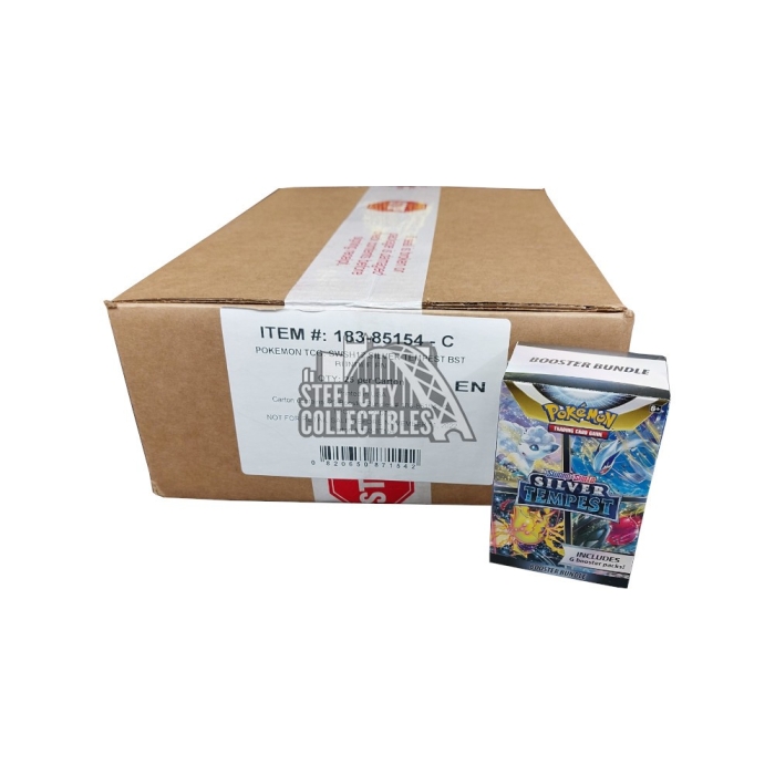 Pokemon Sword & Shield Silver Tempest Booster 25-Bundle Case | Steel ...