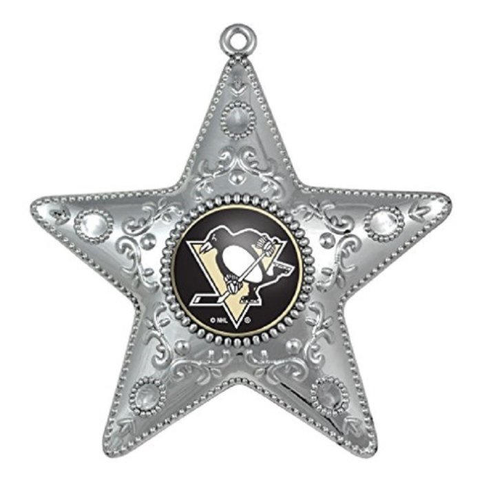 Pittsburgh Penguins Silver Star Ornament | Steel City Collectibles