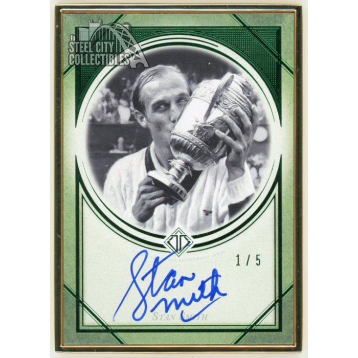 Stan Smith 2020 Topps Transcendent Tennis Collection Emerald Autograph ...