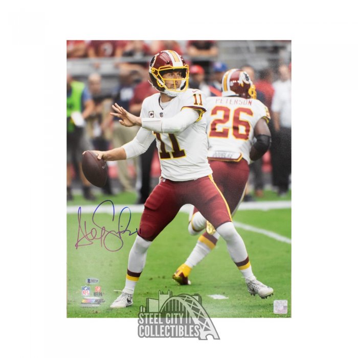 Alex Smith Autographed Washington Redskins 16x20 Photo (White Jersey ...