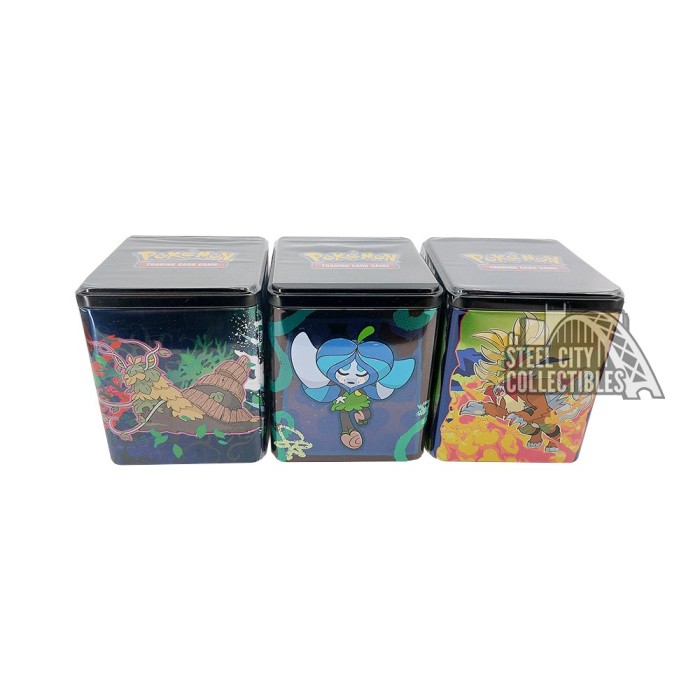 Pokemon 2025 Stacking Tins - 3-Tin Lot (Treasures of Ruin, Paradox ...