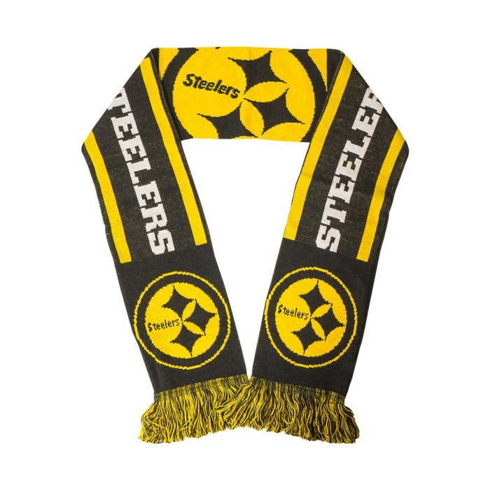Pittsburgh Steelers NFL Black/Gold Acrylic Team Scarf | Steel City ...