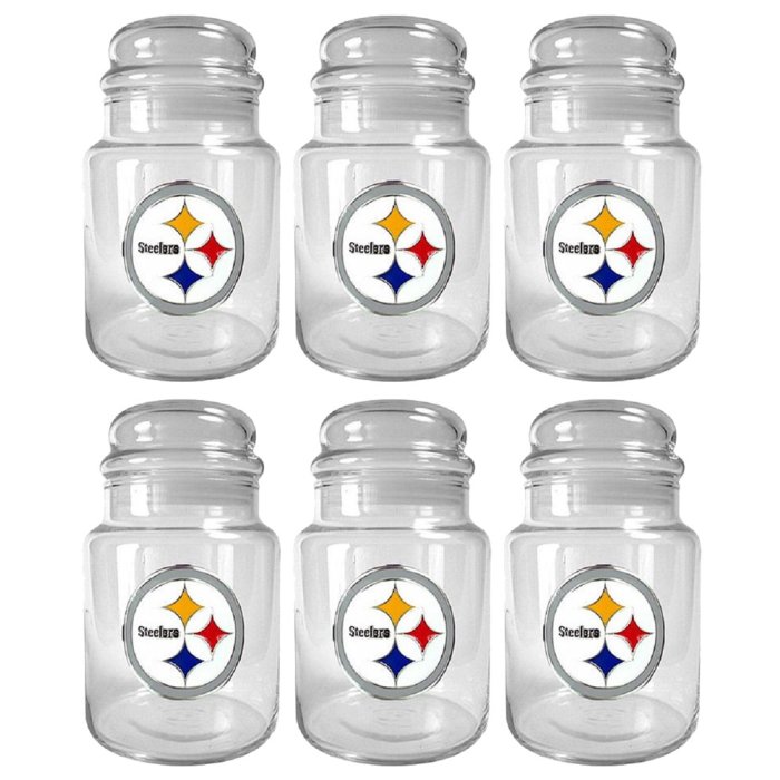 Pittsburgh Steelers NFL 31oz Glass Candy Jar - Case of 6 | Steel City ...