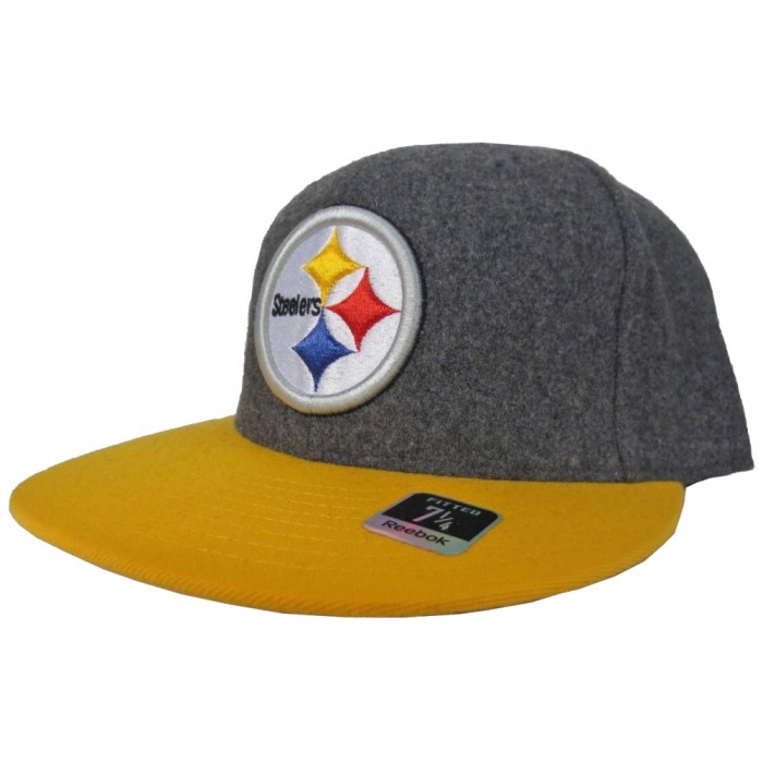 Pittsburgh Steelers Reebok NFL Gray/Gold Fitted Hat | Steel City ...