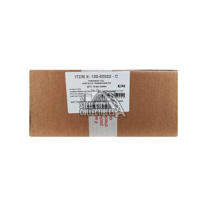 Pokemon Scarlet & Violet Stellar Crown Elite Trainer 10-Box Case ...