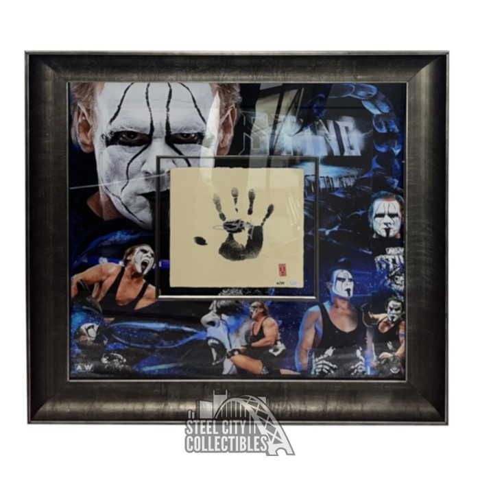 Sting Autographed 36x36 Framed Hand Print Tegata 8/25 - UDA | Steel ...