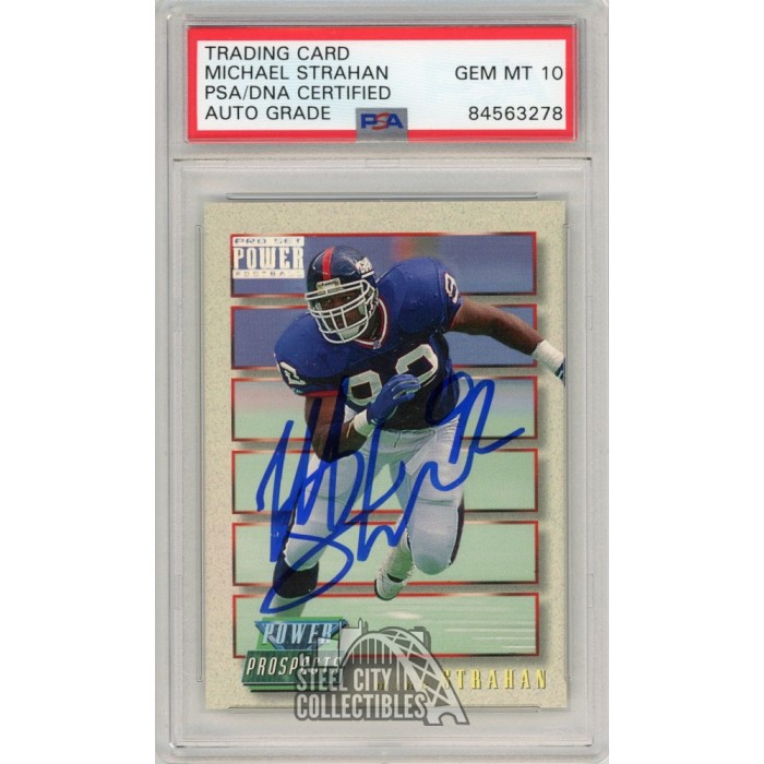 Michael Strahan 1993 Pro Set Power Autograph Rookie Card #PP51 PSA/DNA ...