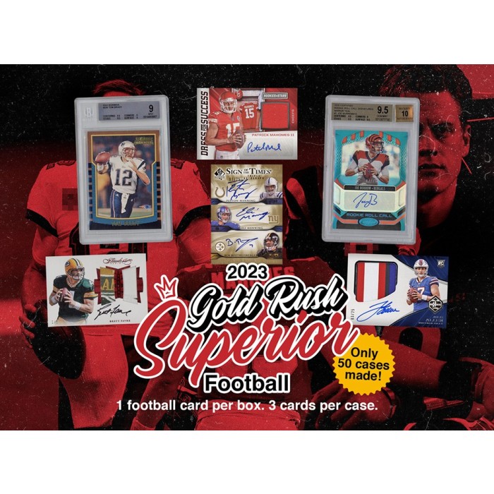 2023 Gold Rush Superior Football Box | Steel City Collectibles