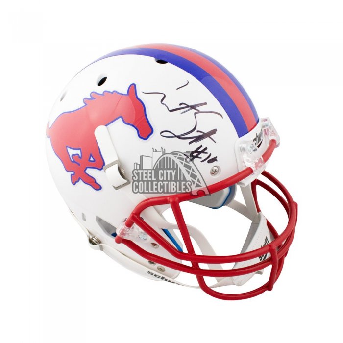 Courtland Sutton Autographed SMU Mustangs Full-Size Football Helmet ...