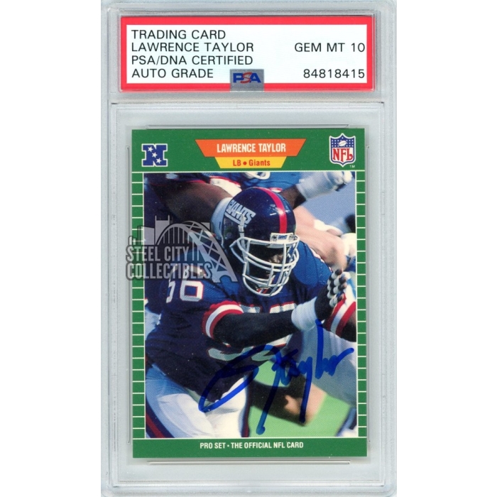 Lawrence Taylor 1989 Pro Set Autograph Card #292 PSA/DNA 10 | Steel ...