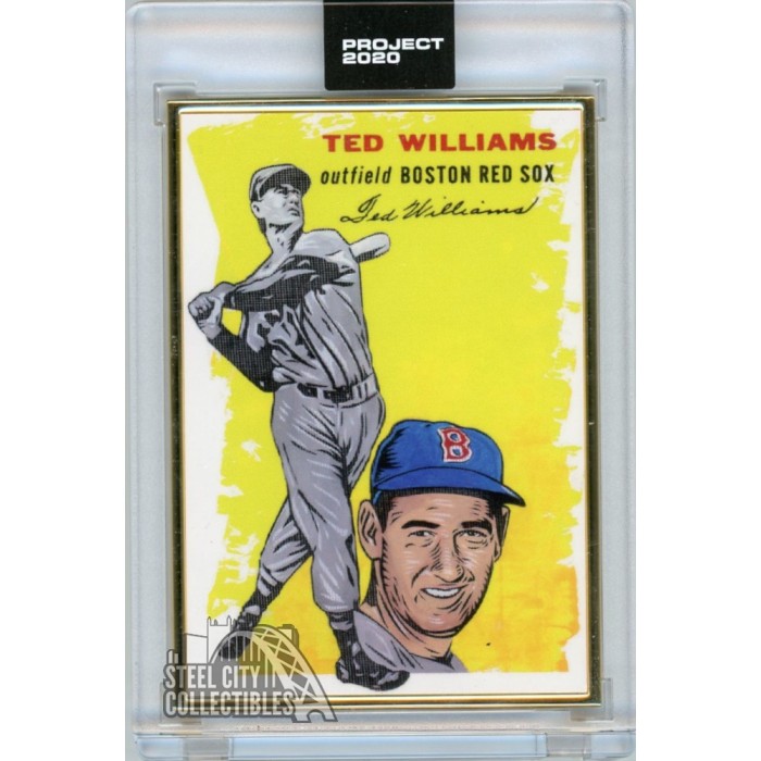 Ted Williams Topps Project 2020 Gold Frame Original Card 1/1 | Steel ...