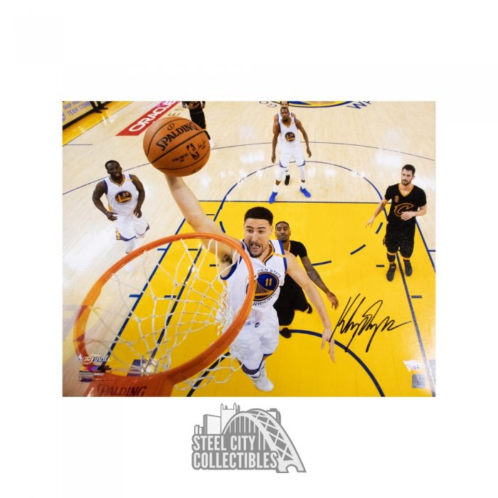 Klay Thompson Autographed Golden State Warriors 16x20 Photo - Fanatics ...