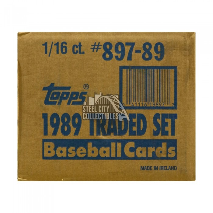 1989 Topps Traded Baseball 16 Set Case | Steel City Collectibles