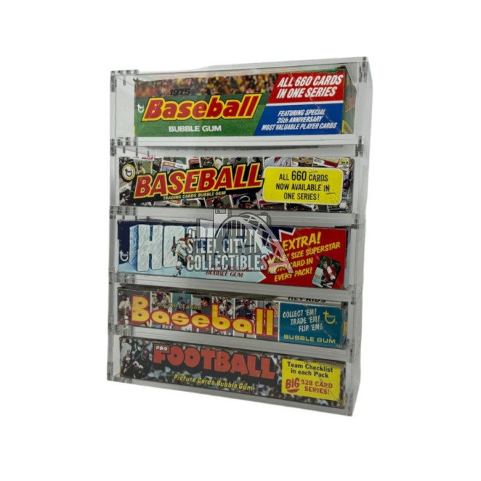 Titan Display Vintage Wax Box Deep Acrylic Holder | Steel City Collectibles