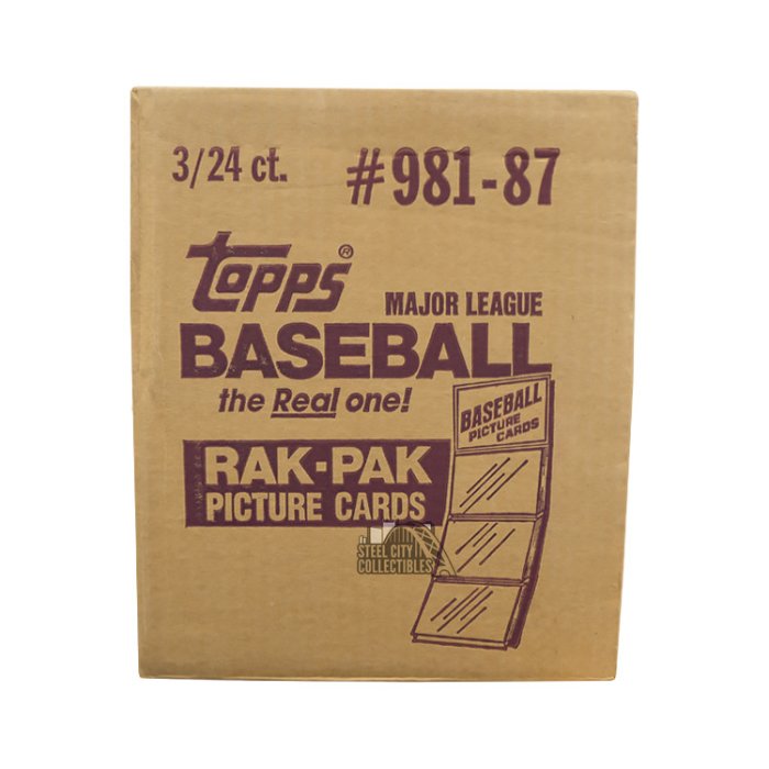 1987 Topps Baseball Rack Pack 3 Box Case | Steel City Collectibles