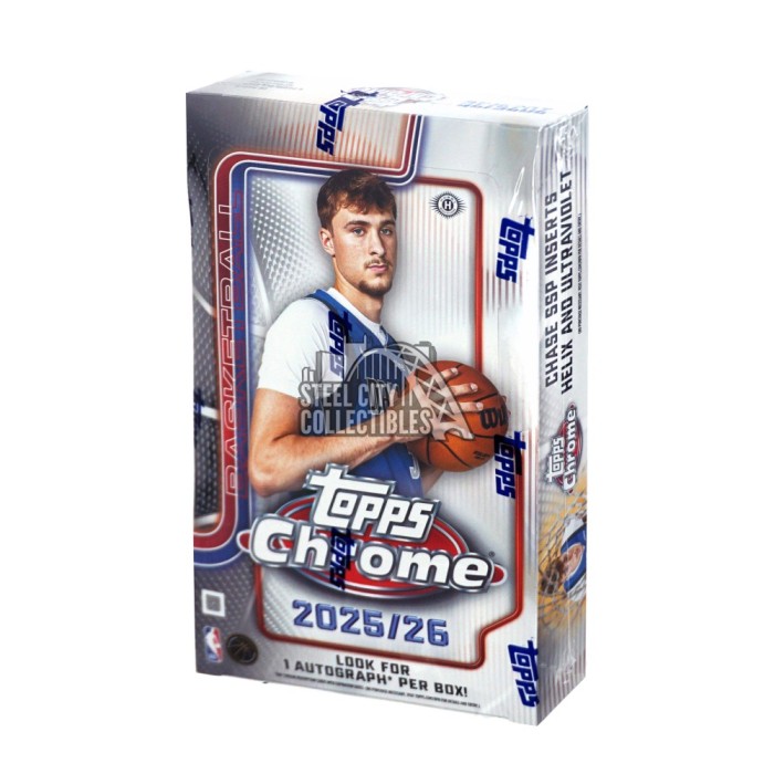 2025-26 Topps Chrome Basketball Hobby Box | Steel City Collectibles