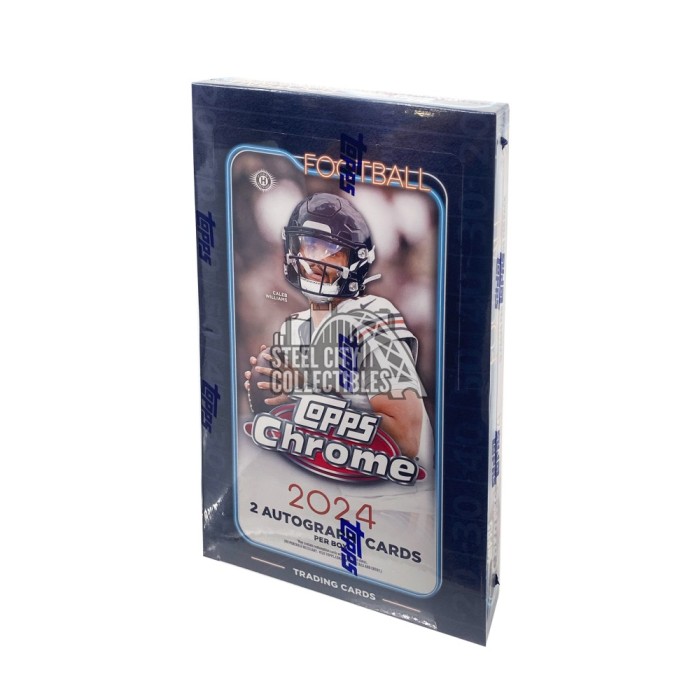 2024 Topps Chrome Football Hobby Box | Steel City Collectibles